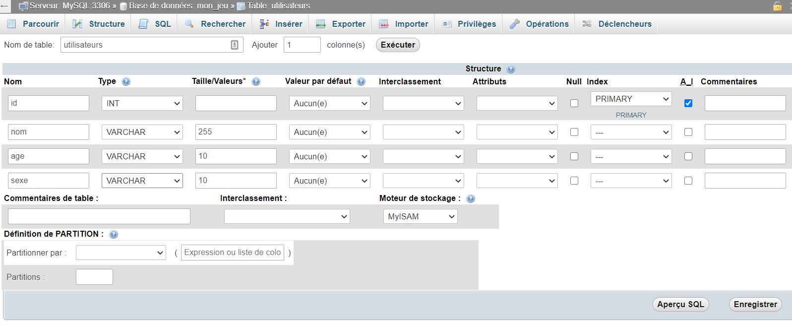 Créer Une Table Avec Phpmyadmin Comment Devenir Développeur